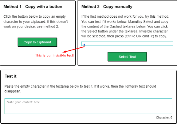 How to add Invisible Characters in Instagram Captions and Bio?